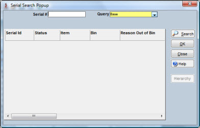 Using the PM Schedule Search Window